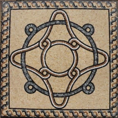 Medallion, mosaic carpet, Mosaic square Medallion, mosaic carpet, floor ...