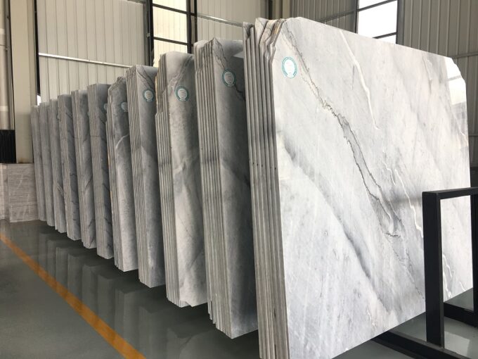 Luis Grey marble slabs - Natural stone & marble Tile Mosaic Vanity ...