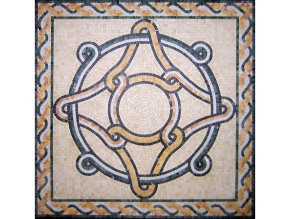 Medallion, mosaic carpet, Mosaic square Medallion, mosaic carpet, floor ...